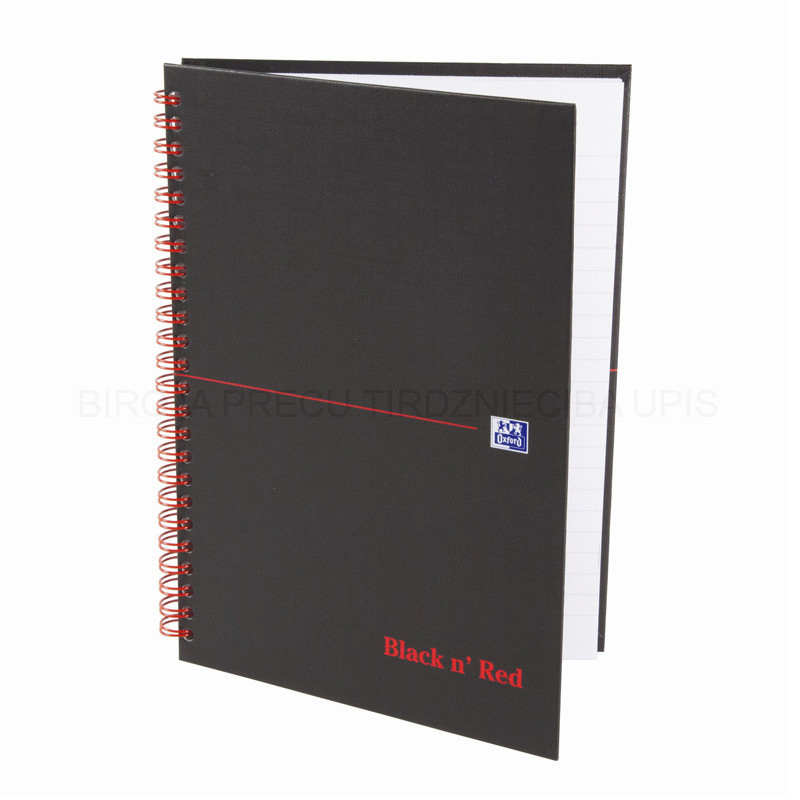 Oxford Black n' Red Notebook, A5, ruled - Biroja Preču Tirdzniecība Ūpis